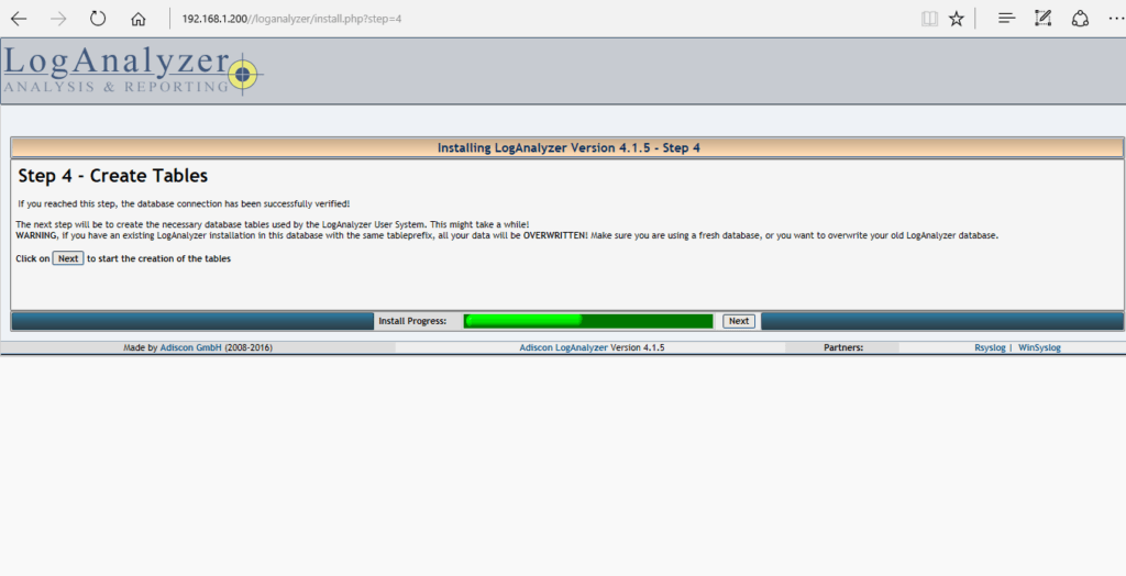 How to Setup LogAnalyzer with Rsyslog On CentOS 7 / RHEL 7 - YallaLabs