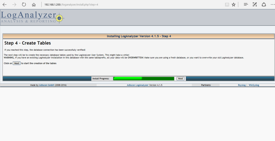 How to Setup LogAnalyzer with Rsyslog On CentOS 7 / RHEL 7 - YallaLabs