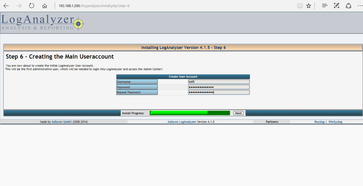 How to Setup LogAnalyzer with Rsyslog On CentOS 7 / RHEL 7 - YallaLabs