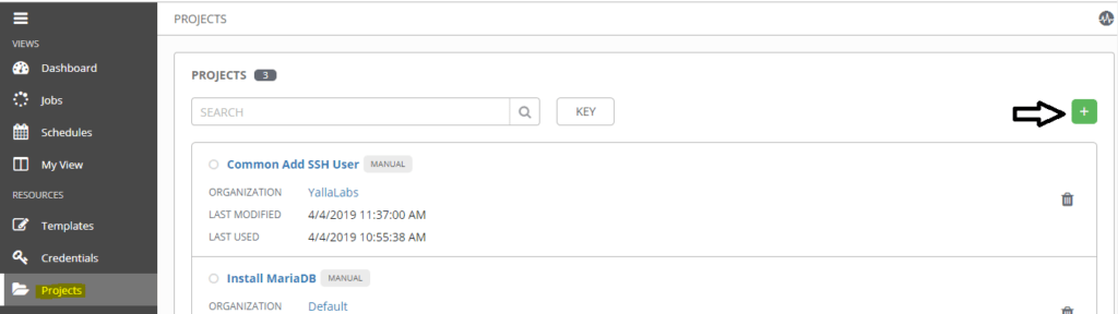 How to Create a Project in AWX / Ansible Tower - YallaLabs